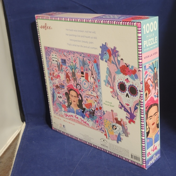 Eeboo | Games | Brand New 220 Viva La Vida 000 Pc Puzzle Frida Kahlo 23 ...